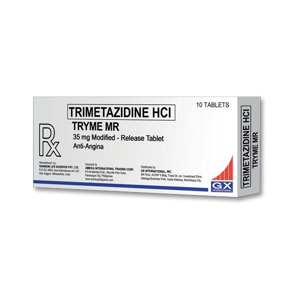 TRYME-MR Trimetazidine Hydrochloride 35mg Modified-Release Tablet 1's ...